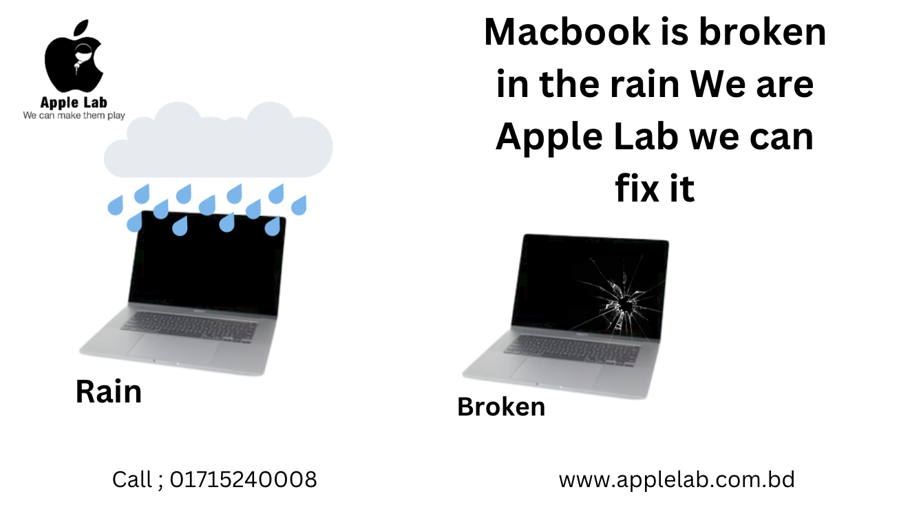 Macbook is broken in the rain We are Apple Lab we can fix it - Apple Lab Original