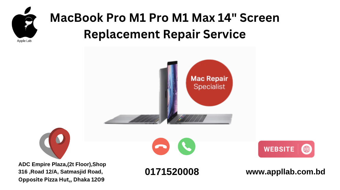 MacBook Pro M1 Pro M1 Max 14" Screen Replacement Repair Service - Apple ...